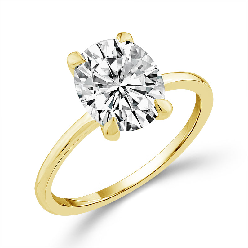 14k Yellow Gold 2.00 ctw Lab-Grown Diamond Solitaire Ring