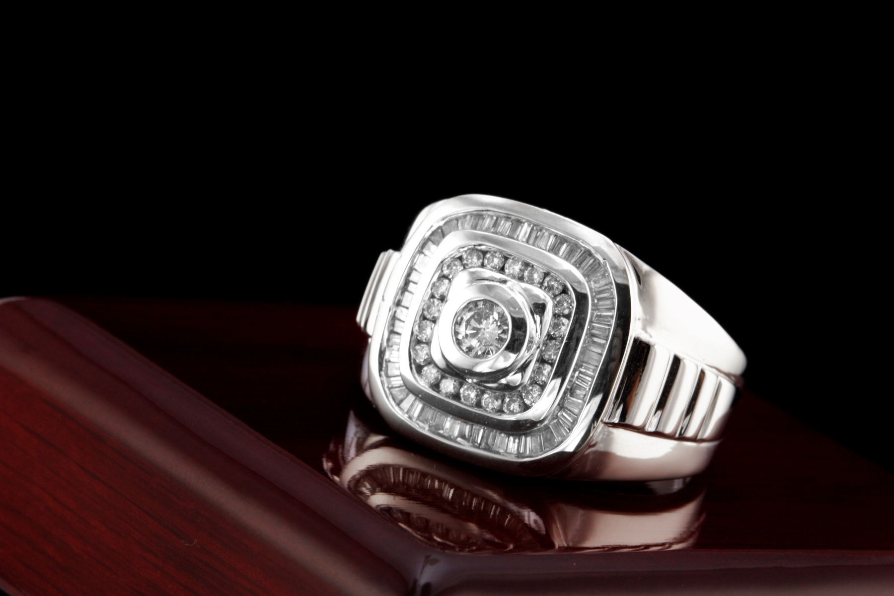 14K White Gold 1 Ctw Lab-Grown Round Diamond Earrings