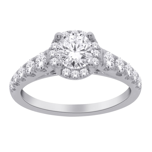 14K white gold 1.00CTw DIAMOND ENGAGEMENT RING – Paramount Jewelers LLC